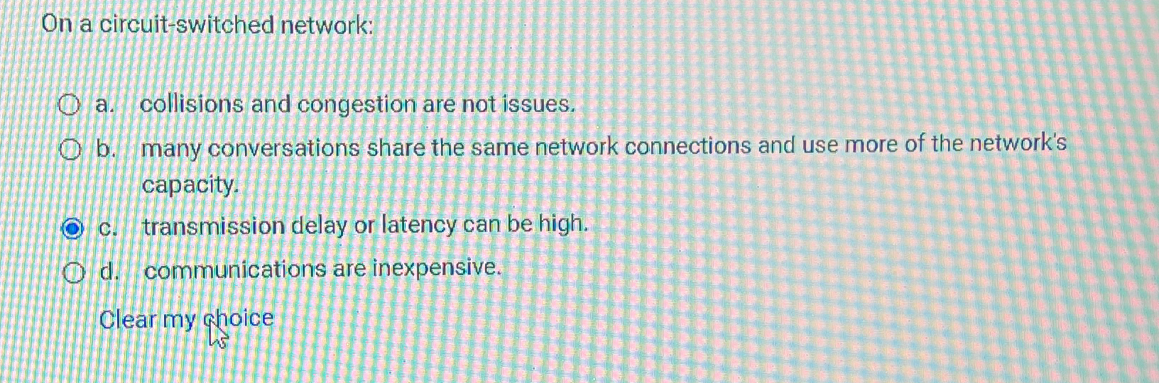 Solved On a circuit-switched network:a. ﻿collisions and | Chegg.com