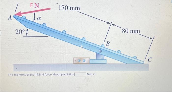 Solved A foot valve for a pneumatic system is hinged at B. | Chegg.com