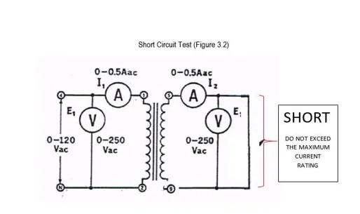 Solved Short Circuit Test 1. Connect the circuit as shown in | Chegg.com