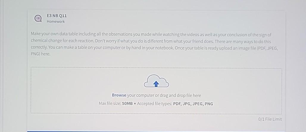 Solved Make your own data table including all the | Chegg.com