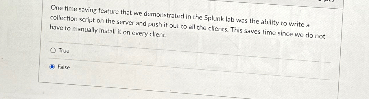 Solved One time saving feature that we demonstrated in the | Chegg.com