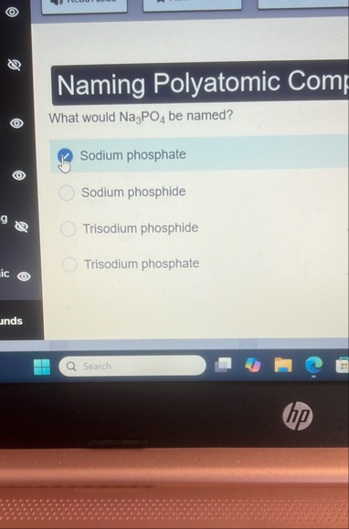 Solved Naming Polyatomic Com:What would Na3PO4 ﻿be | Chegg.com