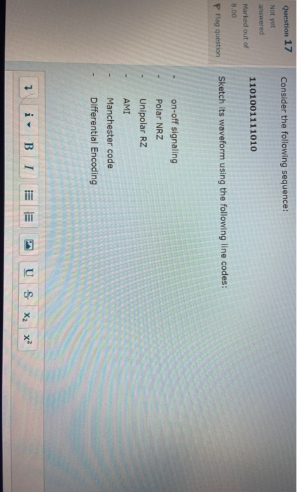 Solved Question 17 Consider the following sequence: Not yet | Chegg.com