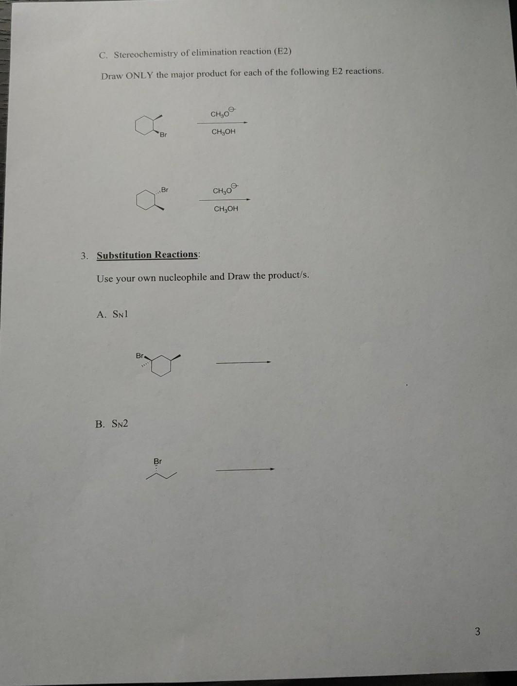 Solved 1. Addition Reactions: Write the reagents on the | Chegg.com