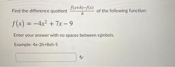 Solved Given the function f (x) = 3x2 – 4x - Find the | Chegg.com