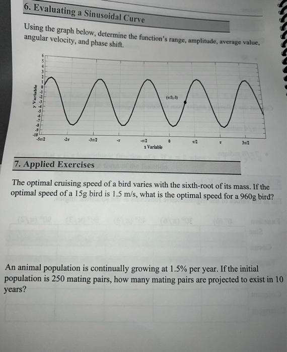 Solved Using the graph below, determine the function's | Chegg.com
