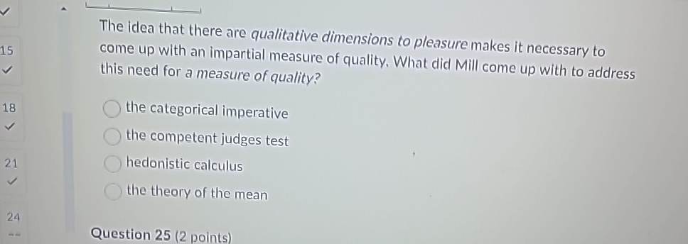 Solved The idea that there are qualitative dimensions to | Chegg.com