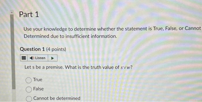 Solved Use your knowledge to determine whether the statement | Chegg.com