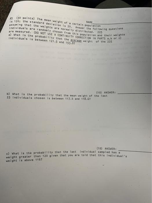 Solved is 120: the ... The mean indiming that endard devi | Chegg.com