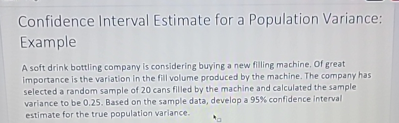 Solved Confidence Interval Estimate for a Population | Chegg.com
