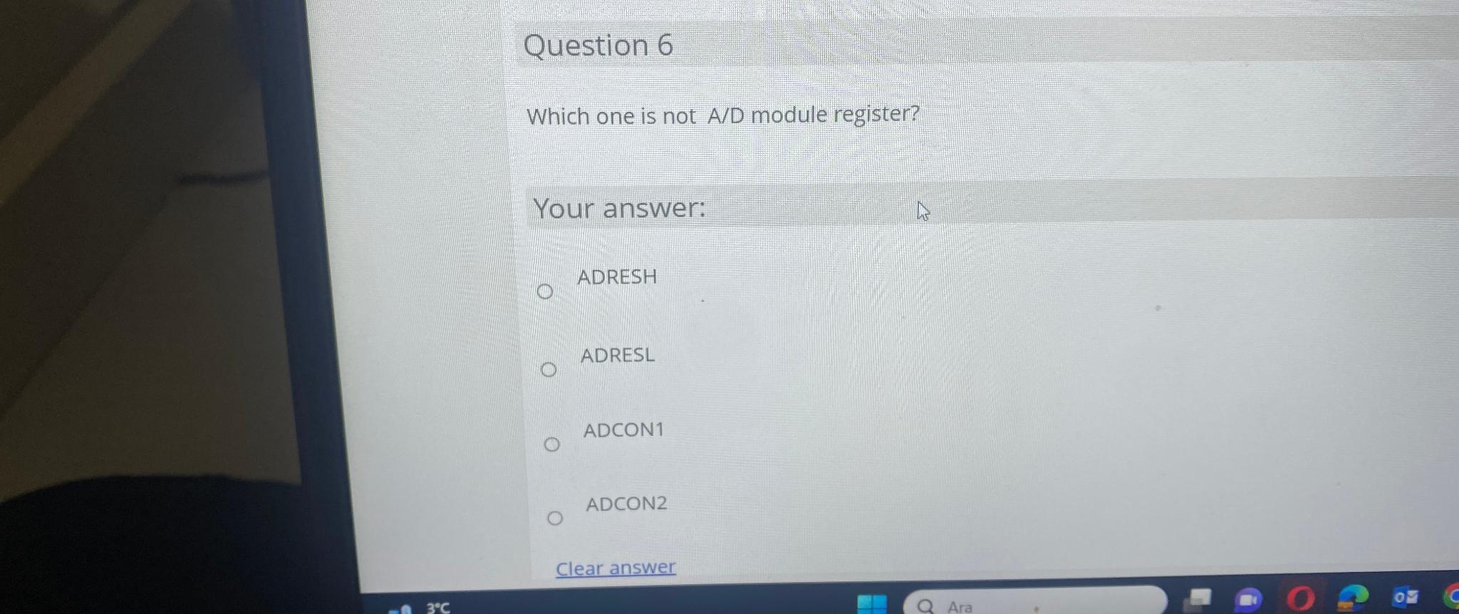 Solved Question 6Which one is not A/D module register?Your | Chegg.com