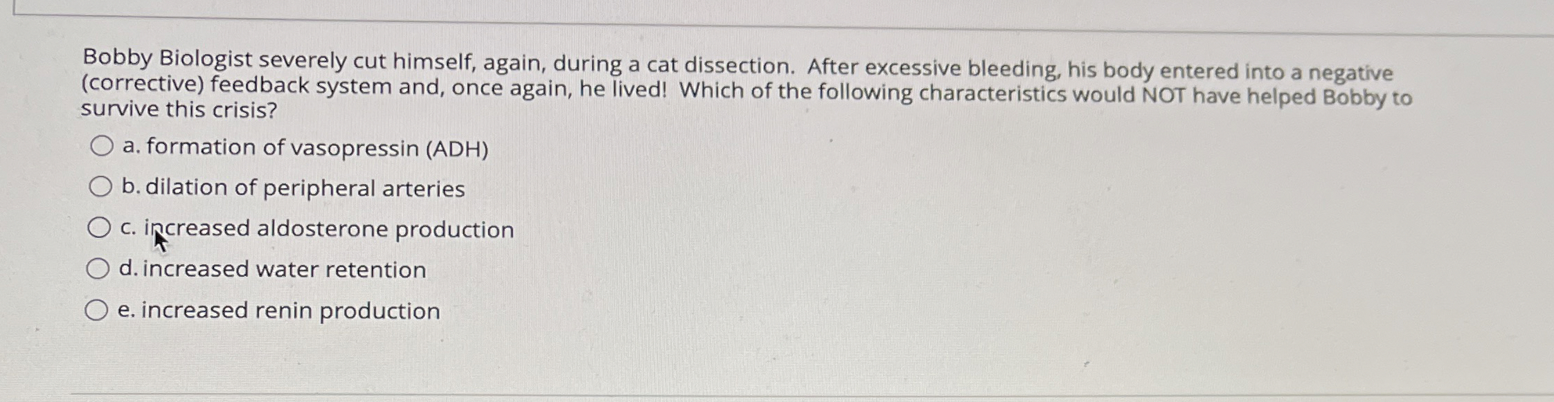 Solved Bobby Biologist severely cut himself, again, during a | Chegg.com