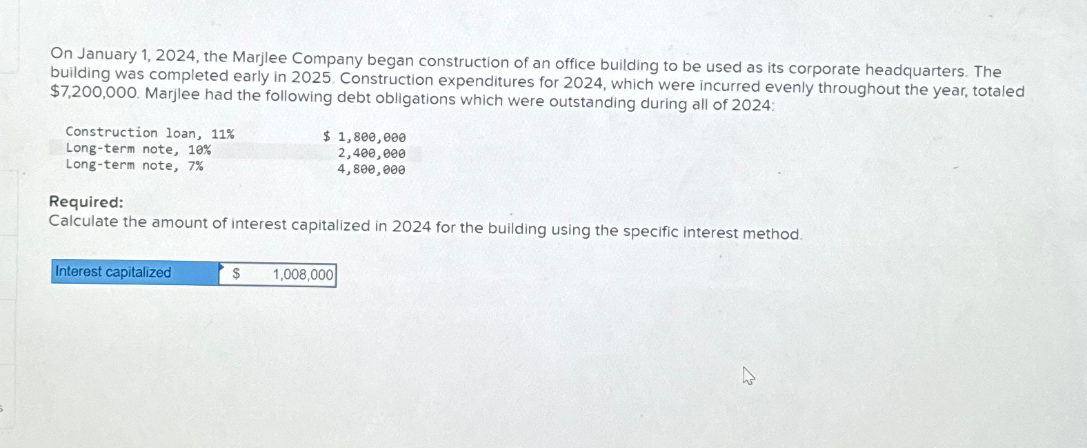 Solved On January 1, 2024, ﻿the Marjlee Company began | Chegg.com