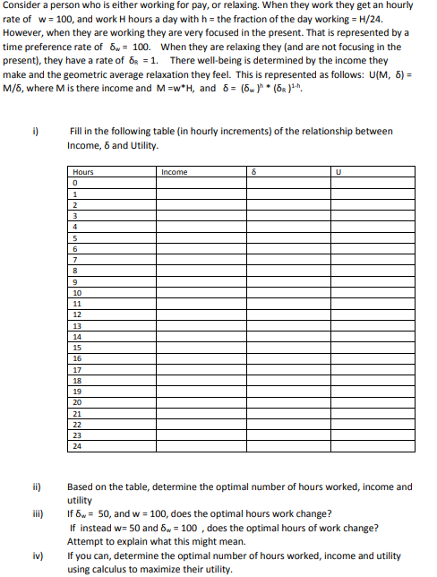 Solved Consider a person who is either working for pay, or | Chegg.com