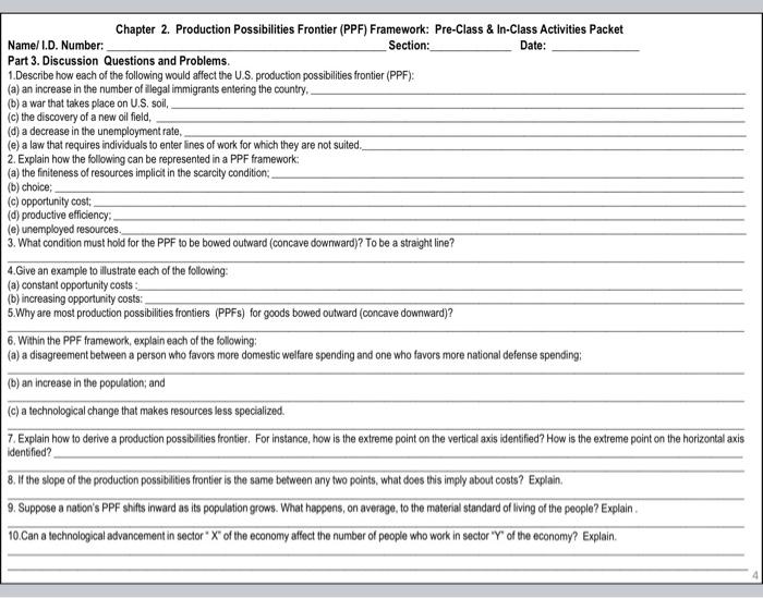Solved Chapter 2. Production Possibilities Frontier (PPF) | Chegg.com