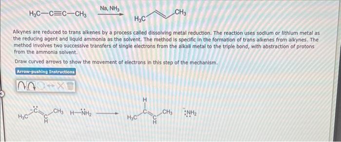 Solved Walew Topical CE Na, NH% H3C-C=C-CH3 CH3 H3C Alkynes | Chegg.com