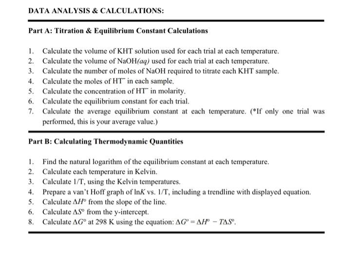 Temperature of KHT solution: \begin{tabular}{l|l|} | Chegg.com