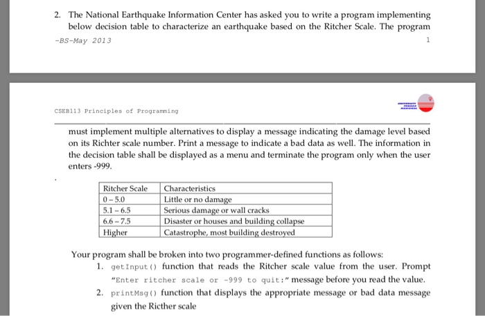 Solved write a program in C languange which can be run for | Chegg.com