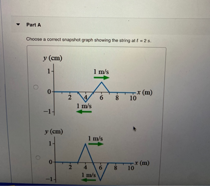 Solved (Figure 1) shows a snapshot graph at t = 0s of two | Chegg.com