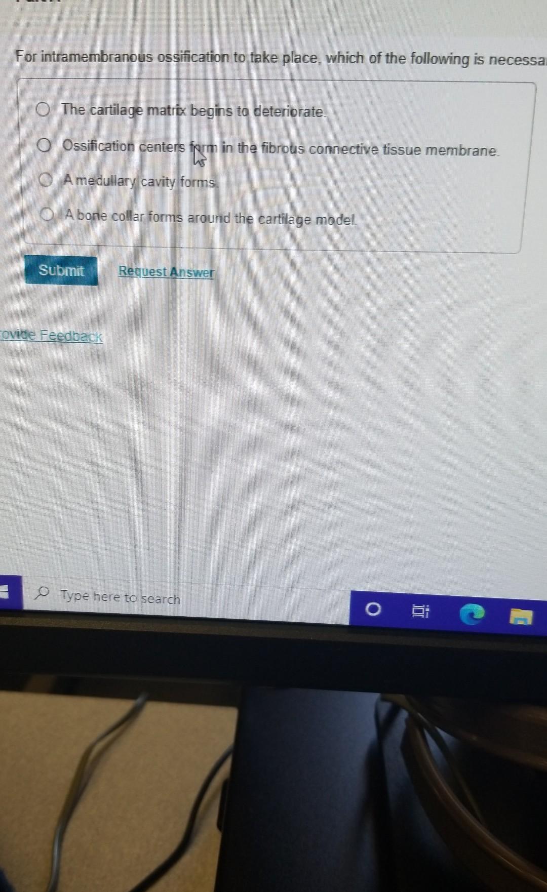 Solved For intramembranous ossification to take place, which | Chegg.com