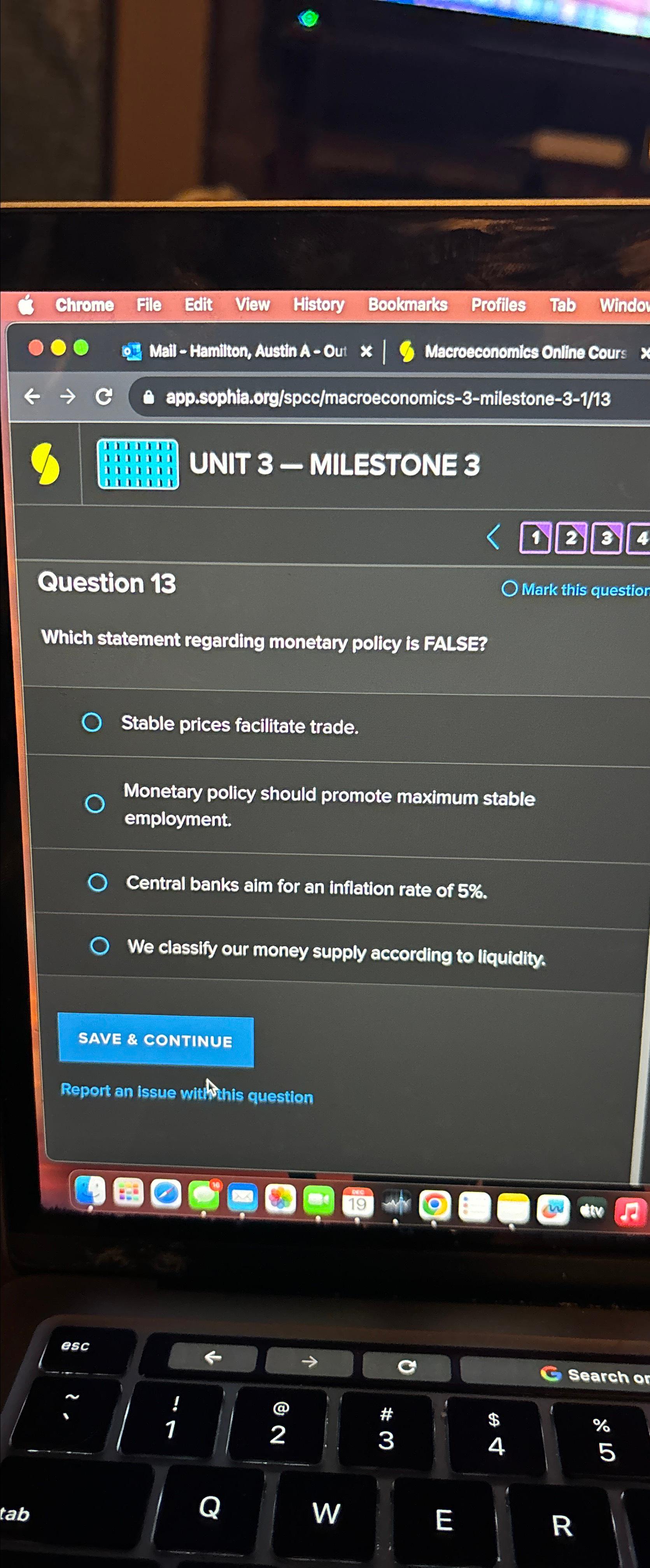 Solved UNIT 3 - ﻿MILESTONE 3Question 13Which statement | Chegg.com