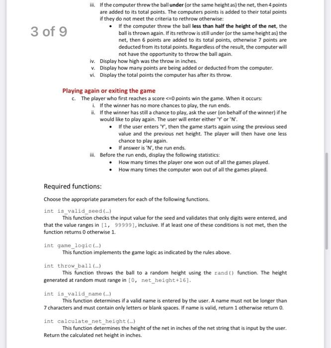 Solved Overview: In this project, you will write a C program | Chegg.com
