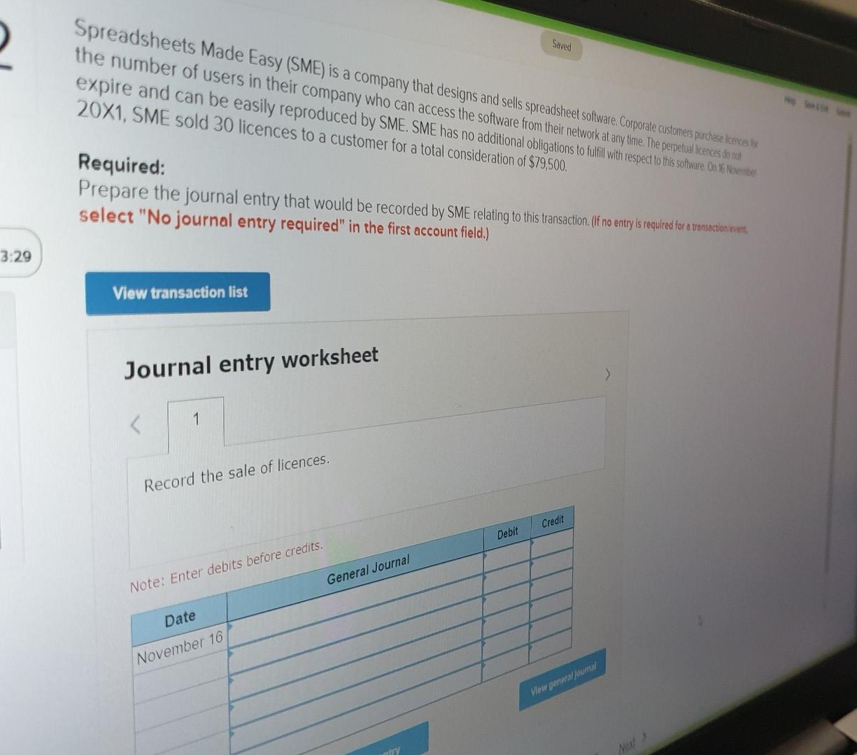 Solved Saved Spreadsheets Made Easy (SME) is a company that | Chegg.com