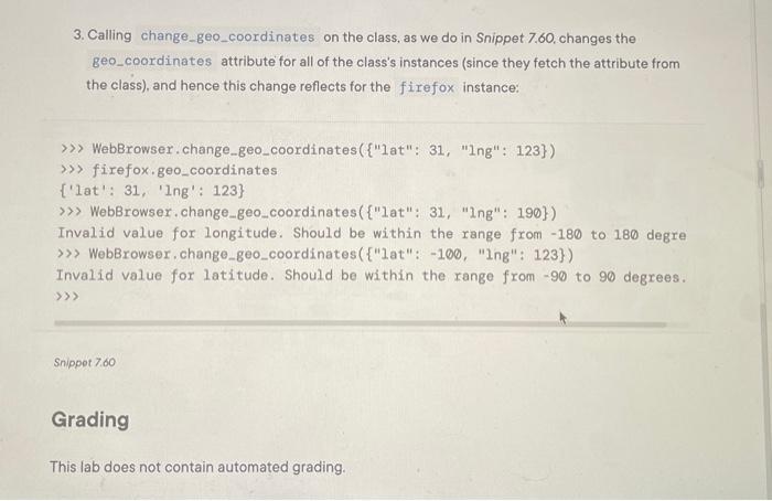 Solved Class methods also have access to class attributes. | Chegg.com