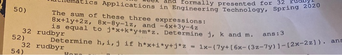 Solved er and formally presented for 32 rady gineering | Chegg.com