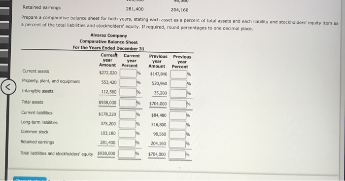 Solved Vertical Analysis of Balance Sheet Balance sheet data | Chegg.com