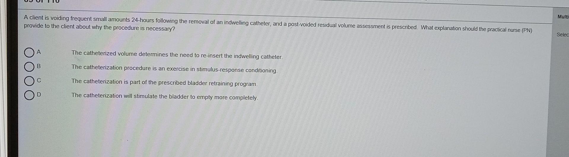 Solved A client is voiding frequent small amounts 24-hours | Chegg.com