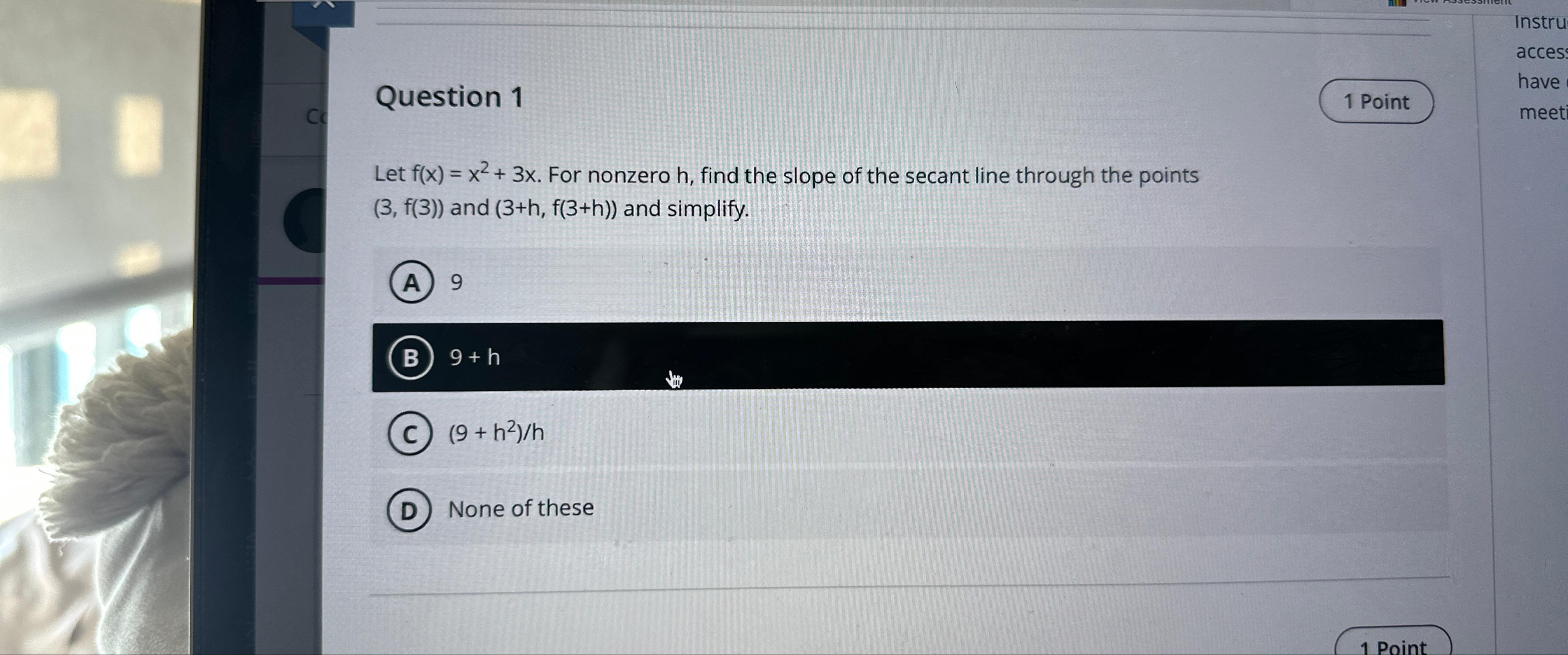 Solved Question 11 PointLet f(x)=x2+3x. For nonzero h, | Chegg.com Solved Question 11 PointLet f(x)=x2+3x. For nonzero h, | Chegg.com