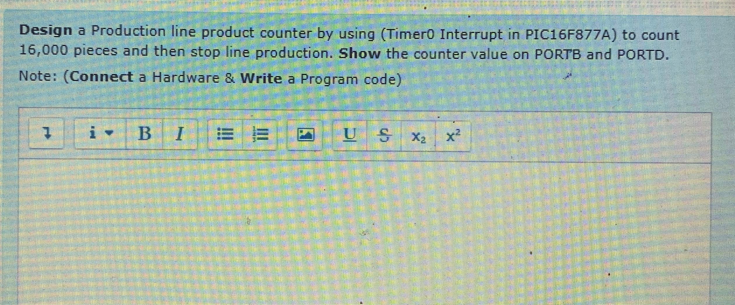 Solved Design a Production line product counter by using | Chegg.com