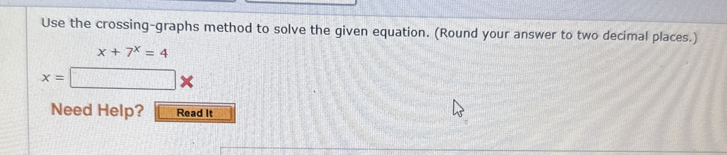 Solved Use the crossing-graphs method to solve the given | Chegg.com