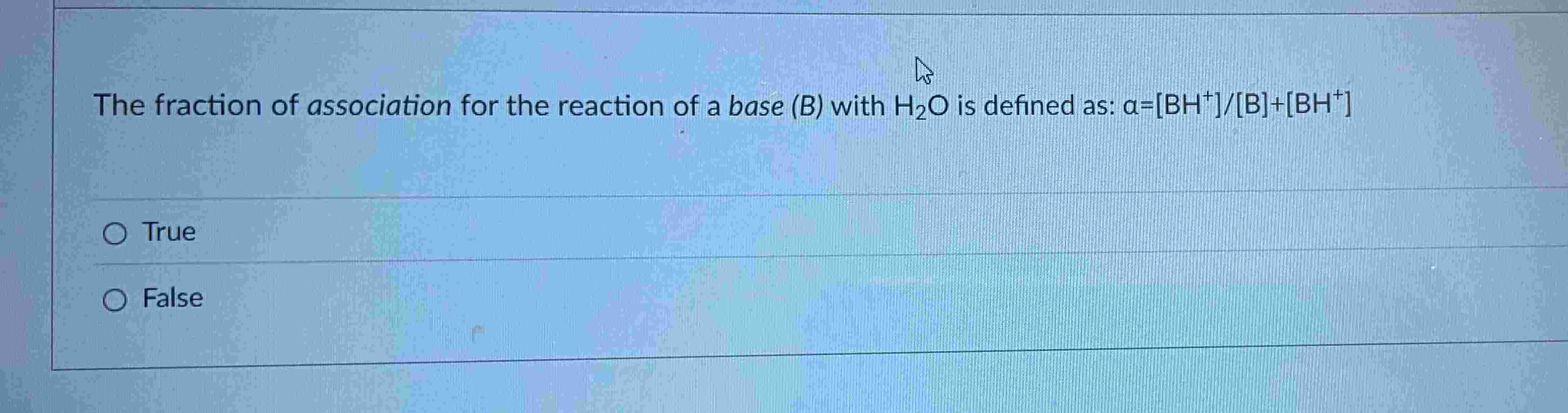 Solved The fraction of ﻿association for the reaction of ﻿a | Chegg.com