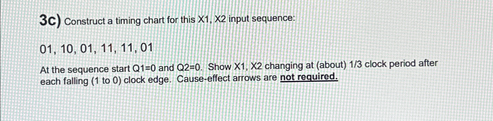 Solved 3C) ﻿Construct a timing chart for this x1,x2 ﻿input | Chegg.com