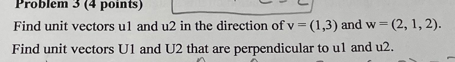 Solved Find unit vectors u1 and u2 in the direction of | Chegg.com