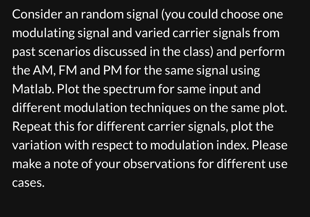 Solved Consider an random signal (you could choose one | Chegg.com