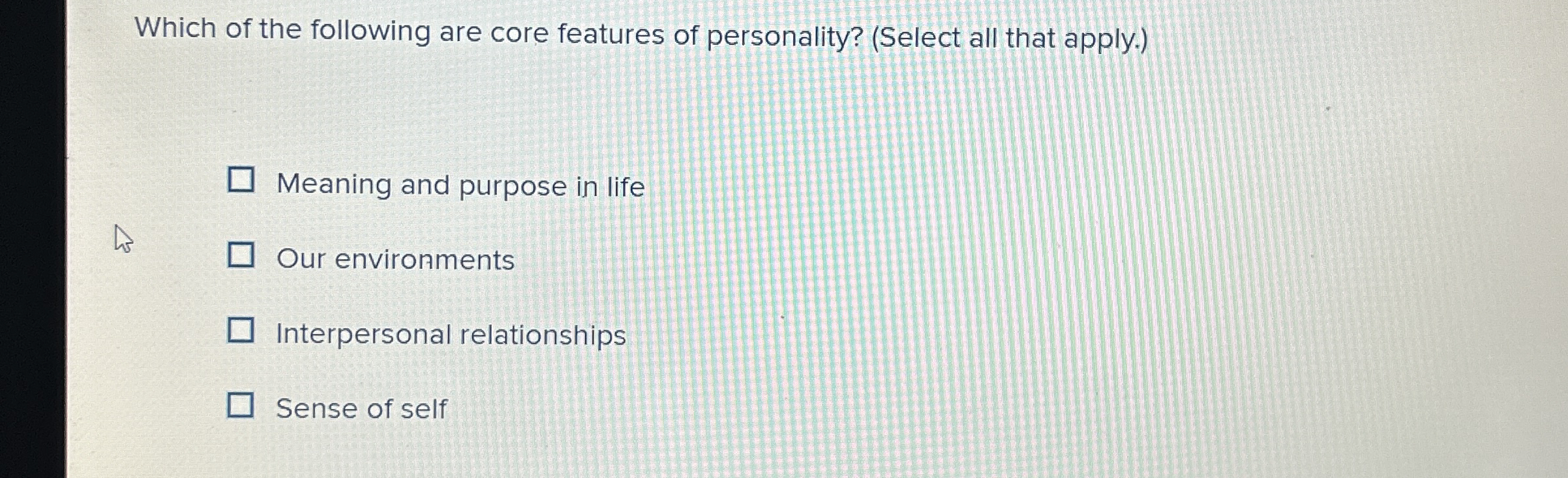 Solved Which of the following are core features of | Chegg.com