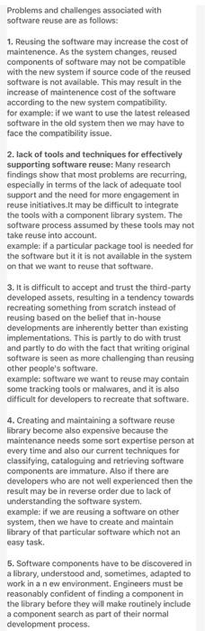 Solved provide one real life example for each | Chegg.com