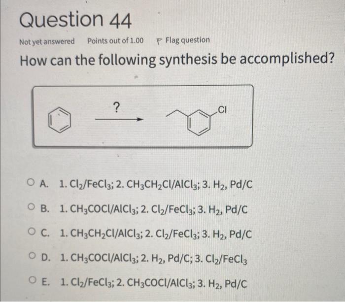 Solved How can the following synthesis be accomplished? A. | Chegg.com
