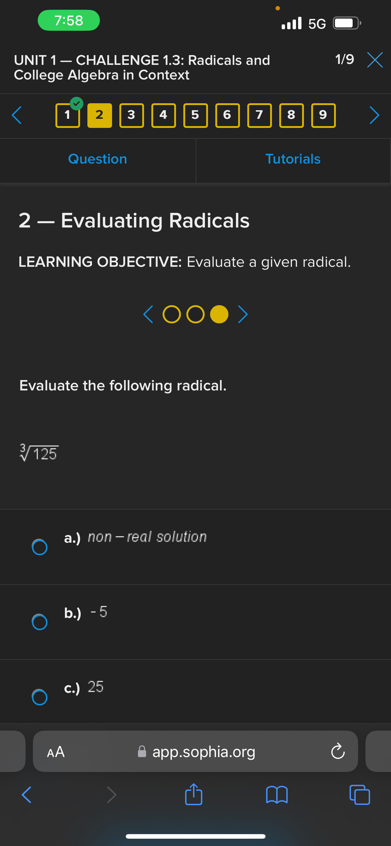 Solved UNIT 1 - ﻿CHALLENGE 1.3: Radicals and College Algebra | Chegg.com