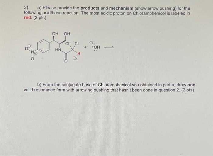Solved 3) a) Please provide the products and mechanism (show | Chegg.com
