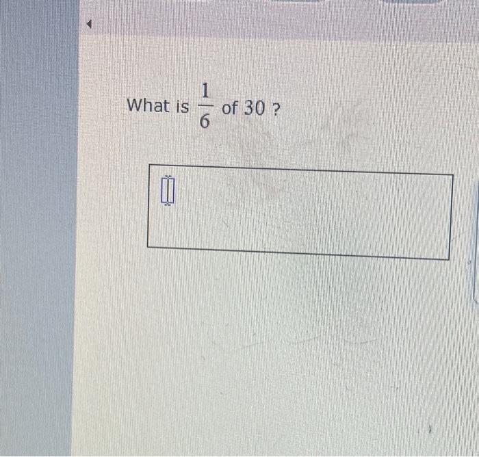 Solved What is 61 of 30 ? | Chegg.com