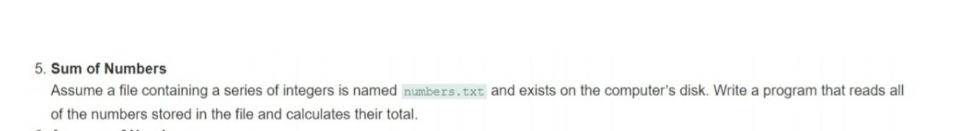 solved-5-sum-of-numbers-assume-a-file-containing-a-series-chegg