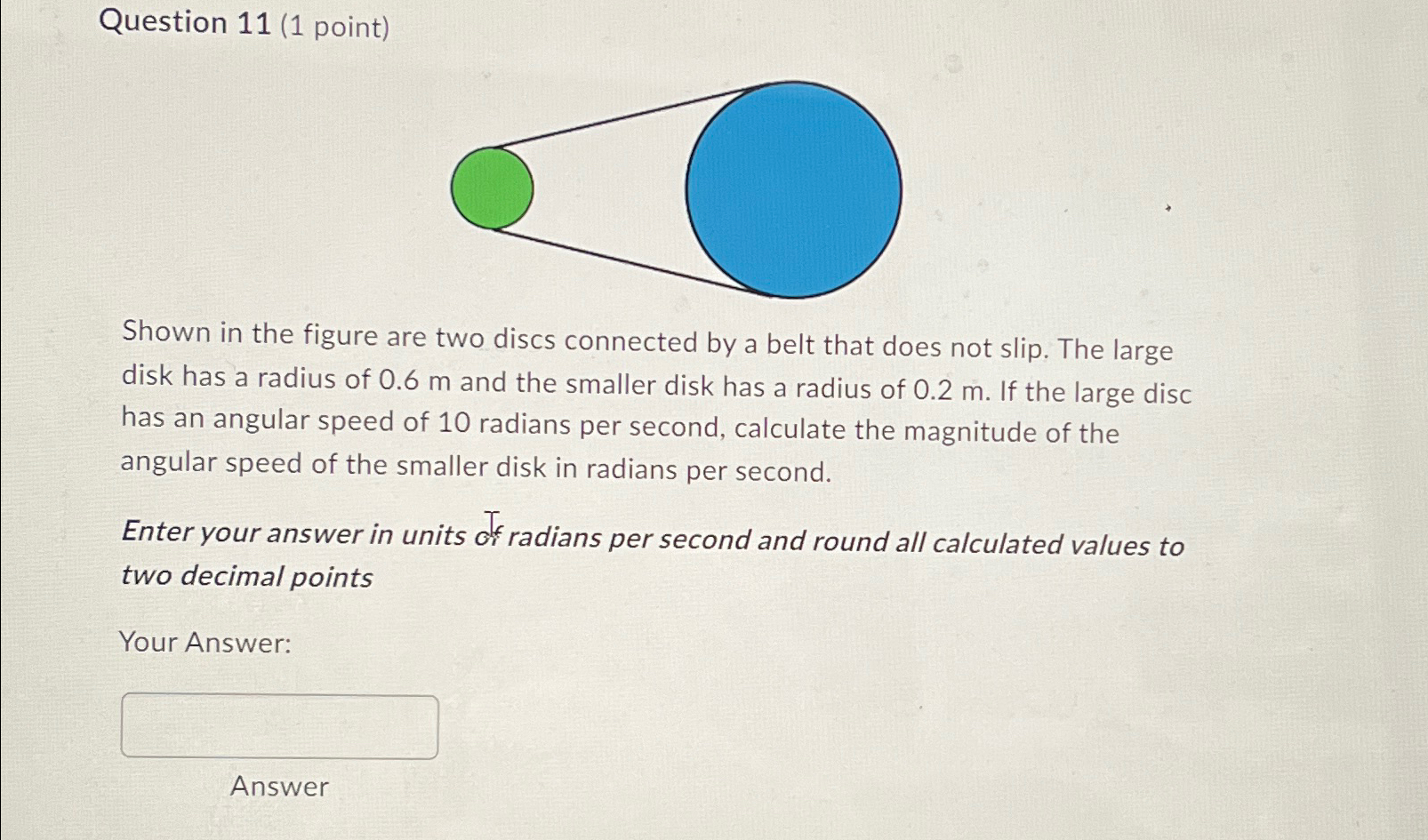 Solved Question 11 (1 ﻿point)Shown in the figure are two | Chegg.com