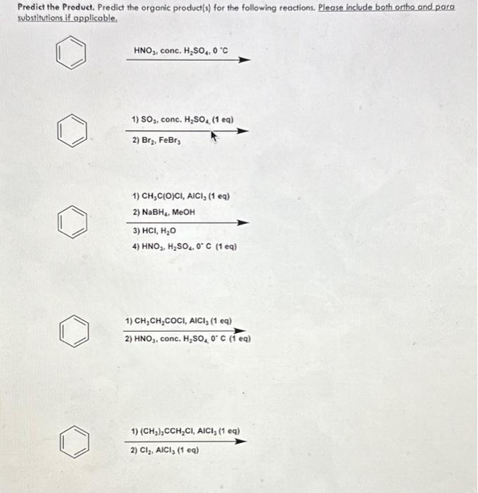 Solved Predict the Product. Predict the organic product(s) | Chegg.com