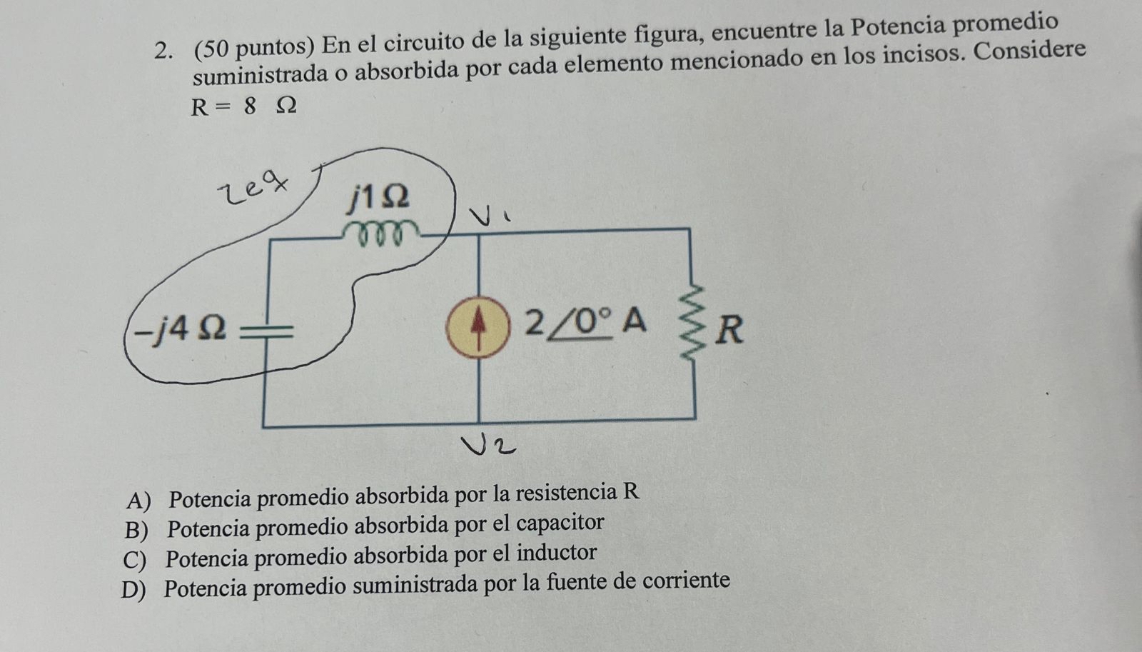 Solved (50 ﻿puntos) ﻿En el circuito de la siguiente figura, | Chegg.com