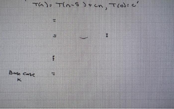 Solved Determine the asymptotic complexity of the function | Chegg.com