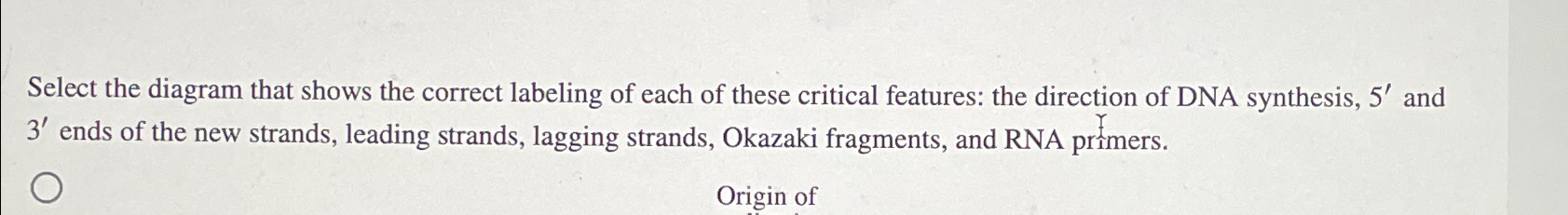 Solved Select the diagram that shows the correct labeling of | Chegg.com